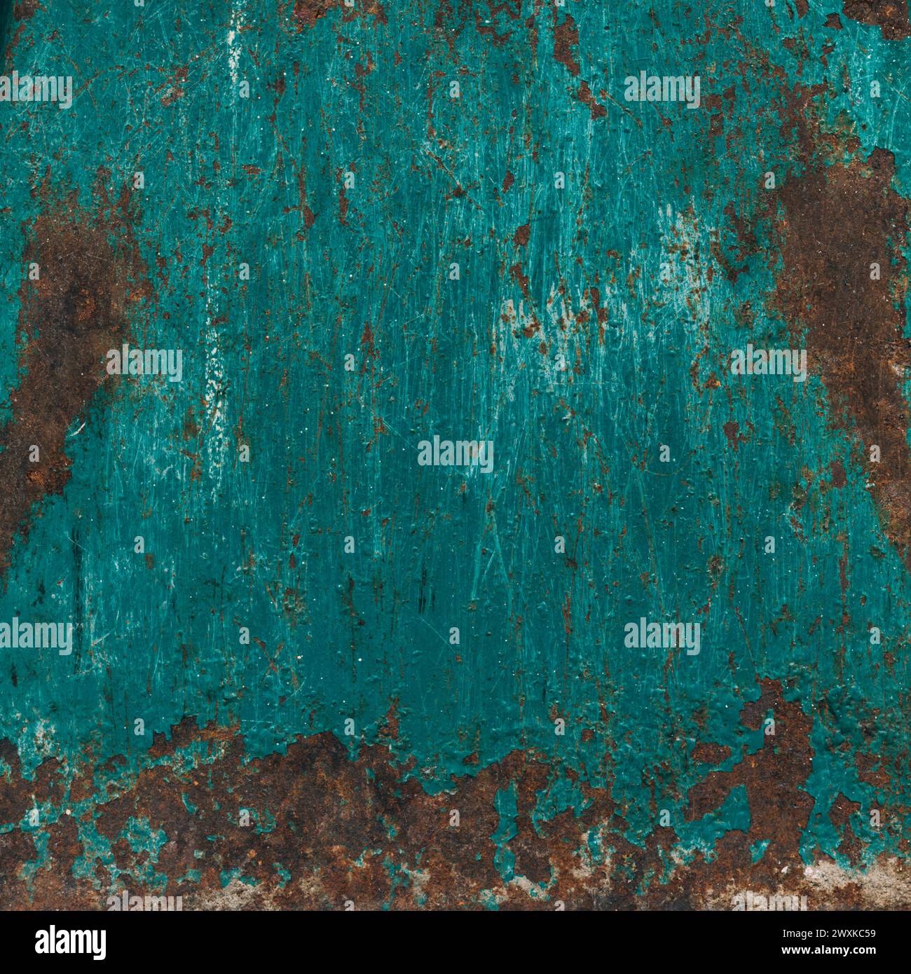 Rust texture. Grunge background. Blue brown color damaged effect uneven ...