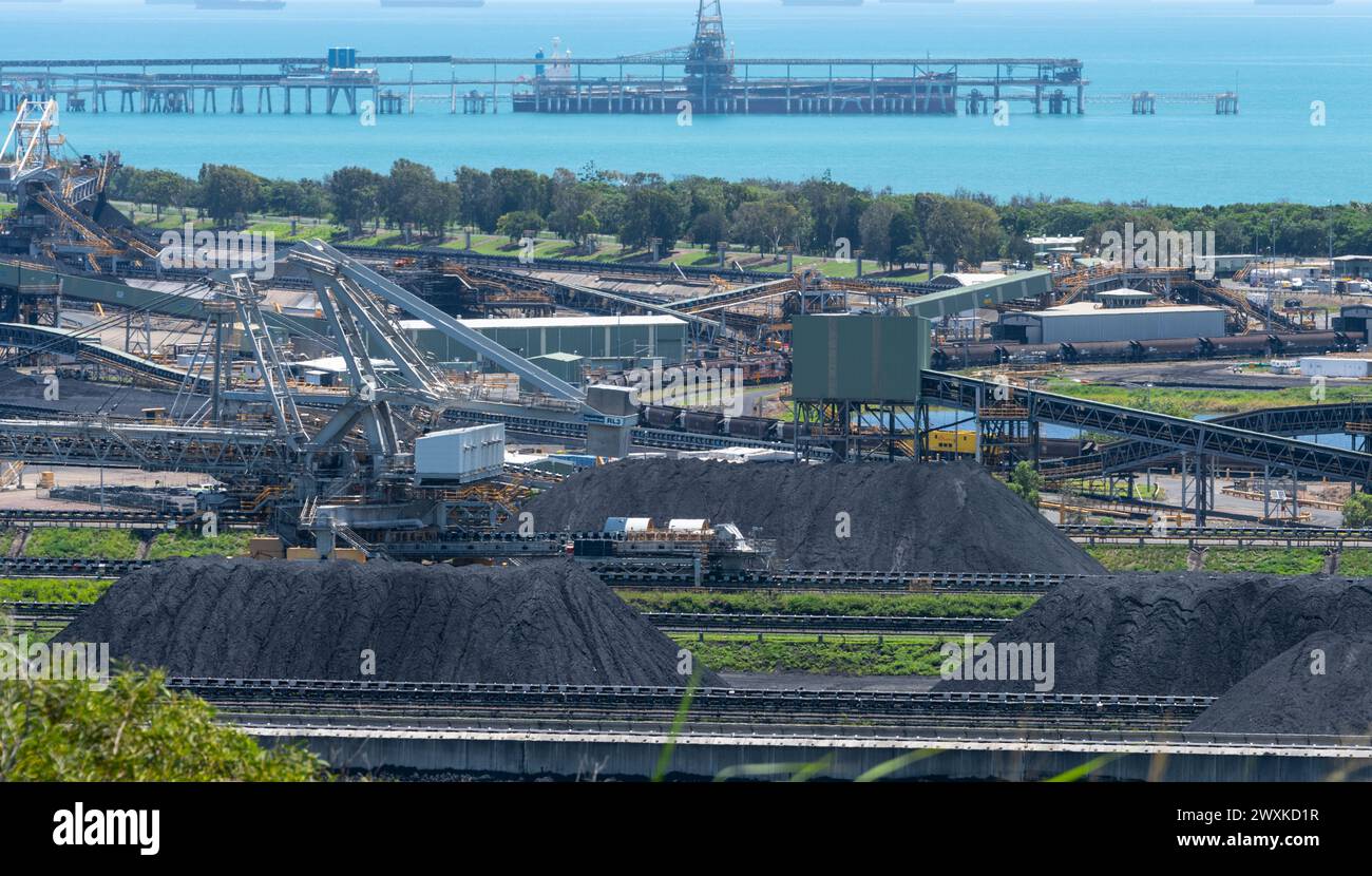 Two coal terminals at the port, Hay Point Coal Terminal (HPCT) and ...