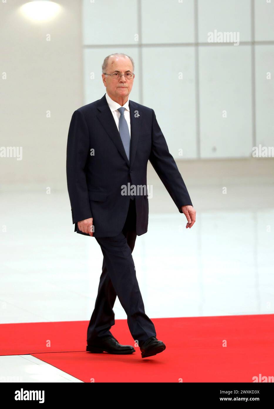 Ramallah. 31st Mar, 2024. Palestinian Prime Minister Mohammad Mustafa ...