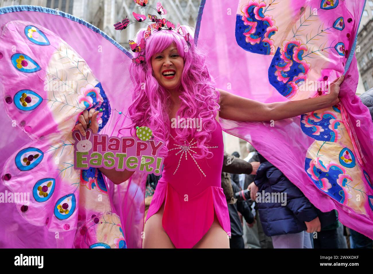 New York, New York, USA. 31st Mar, 2024. Crowds of people on Fifth ...