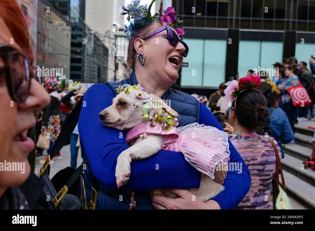 New York, New York, USA. 31st Mar, 2024. Crowds of people on Fifth ...