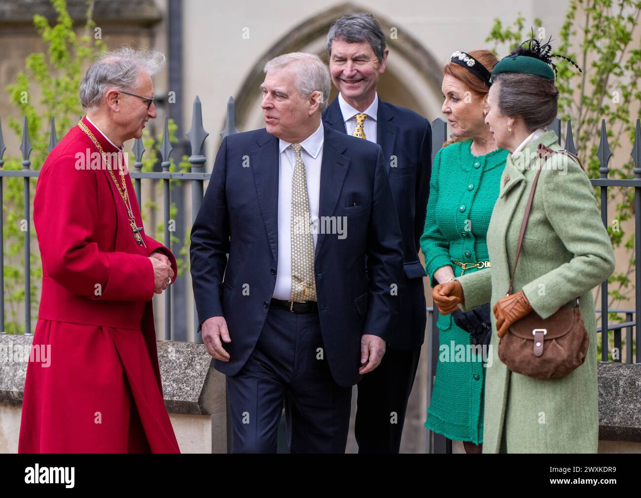 Windsor, England. UK. 31 March, 2024. Prince Andrew, Duke of York ...