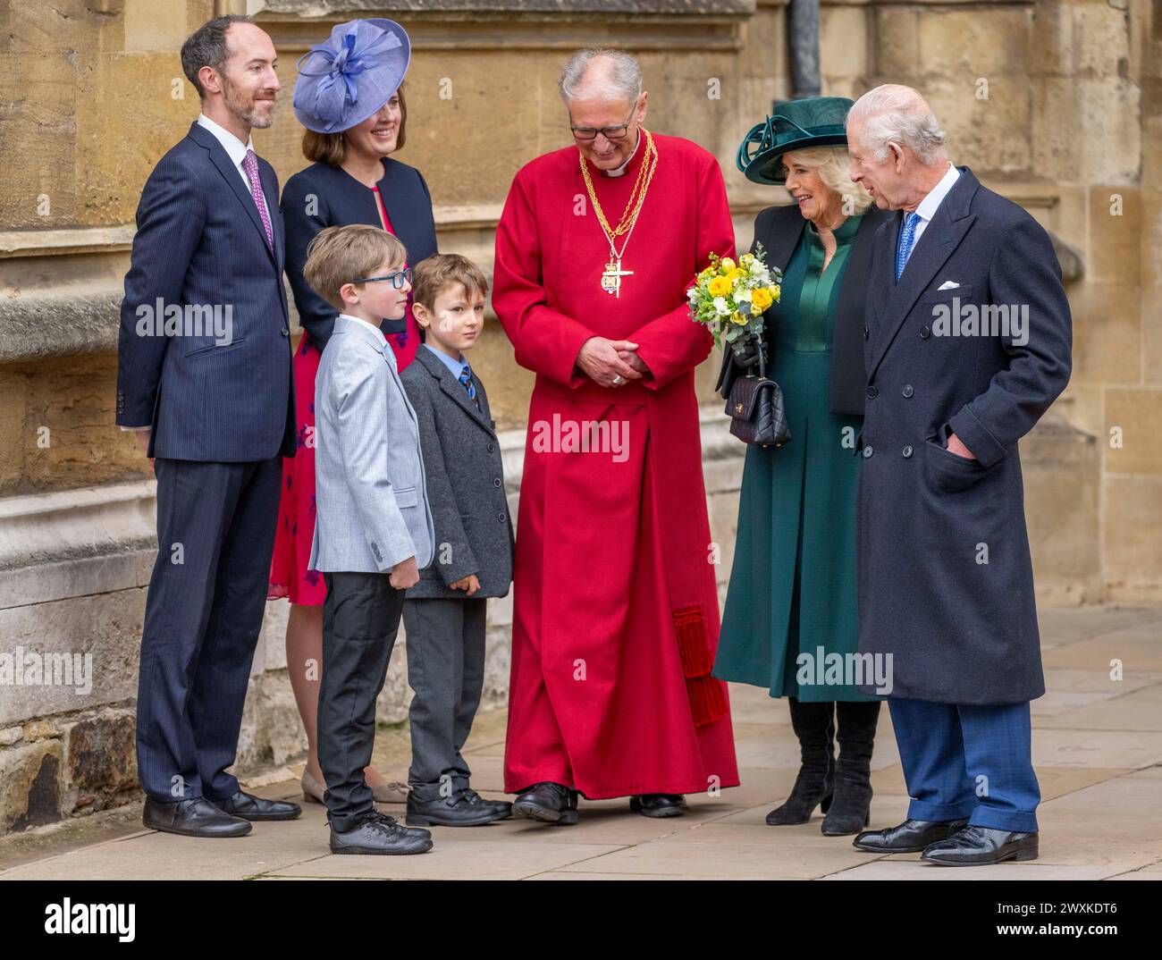 Windsor, England. UK. 31 March, 2024. King Charles lll and Queen ...