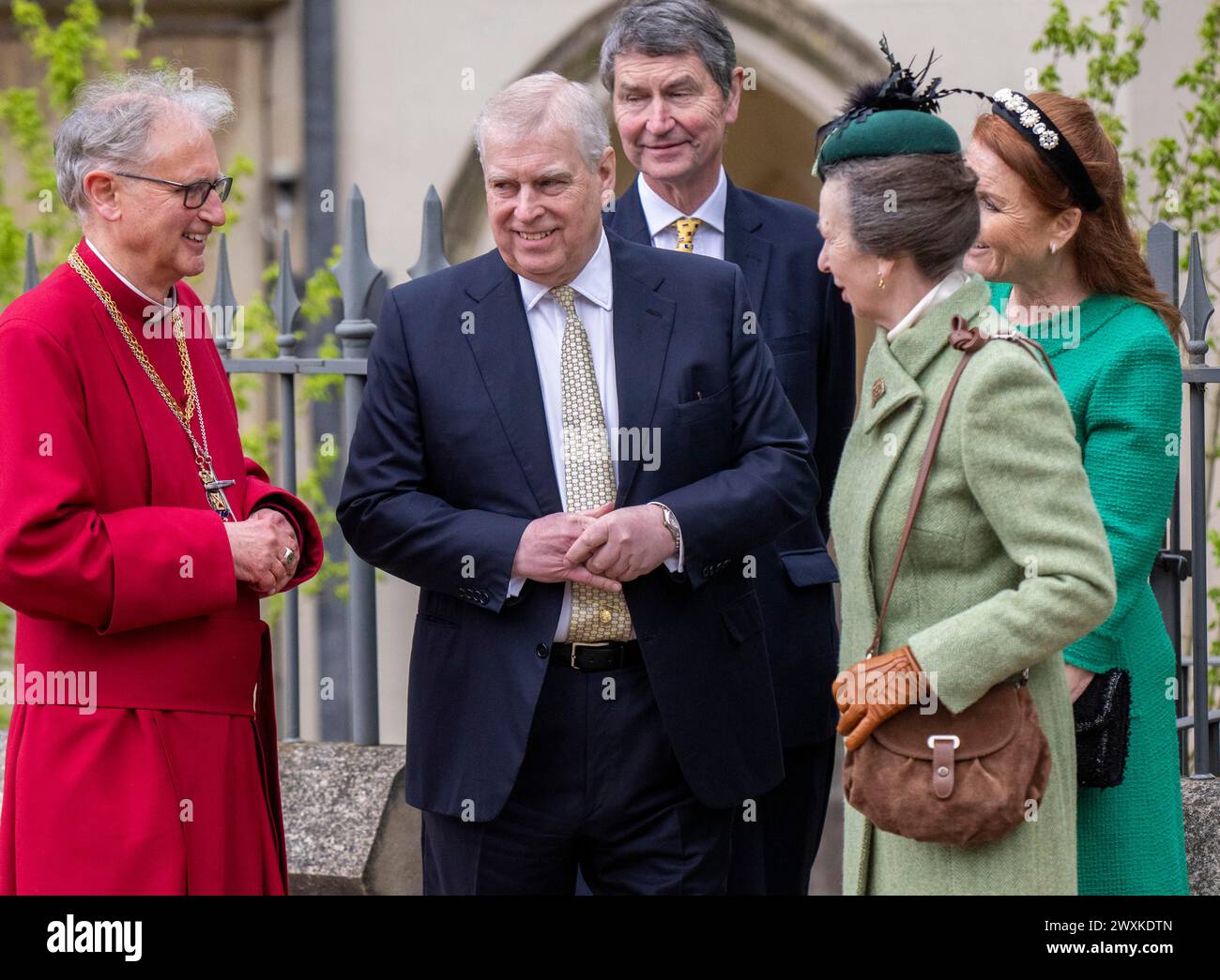 Windsor, England. UK. 31 March, 2024. Prince Andrew, Duke of York ...