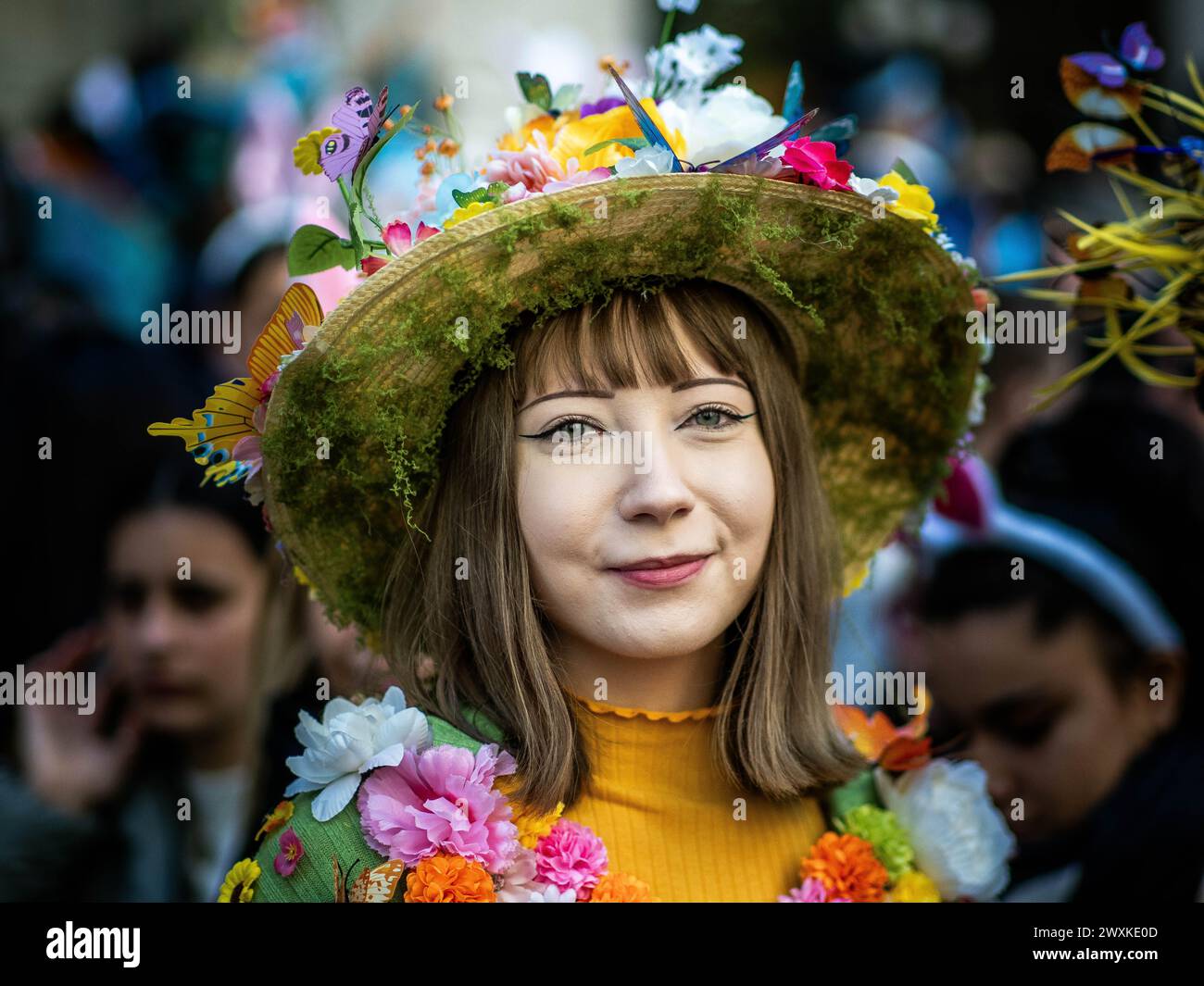 Today in New York City a tradition continues, the Easter Bonnet Parade ...