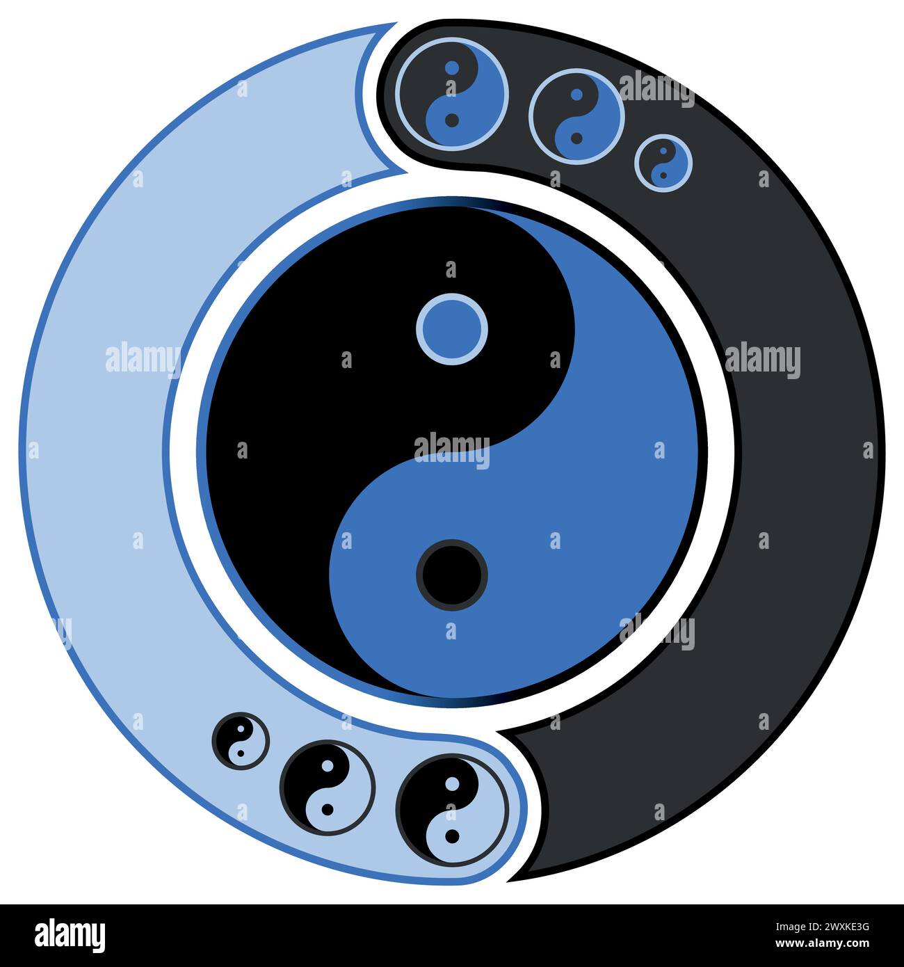 Yin yang vectors hi-res stock photography and images - Alamy