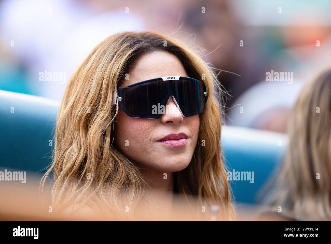 MIAMI GARDENS, FLORIDA - MARCH 31: Shakira attends Day 16 of the Miami ...