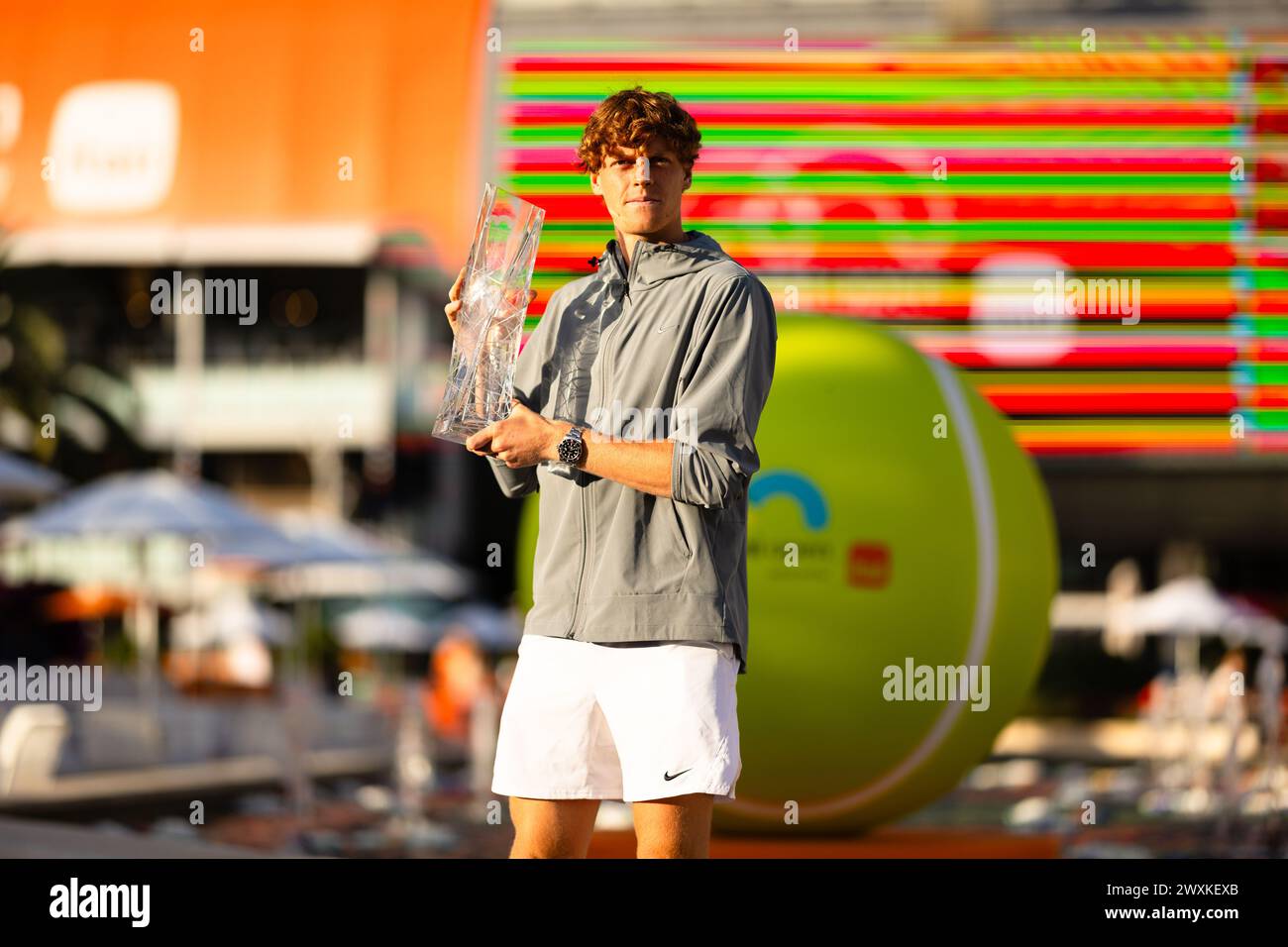 Jannik sinner trophy hi-res stock photography and images - Alamy