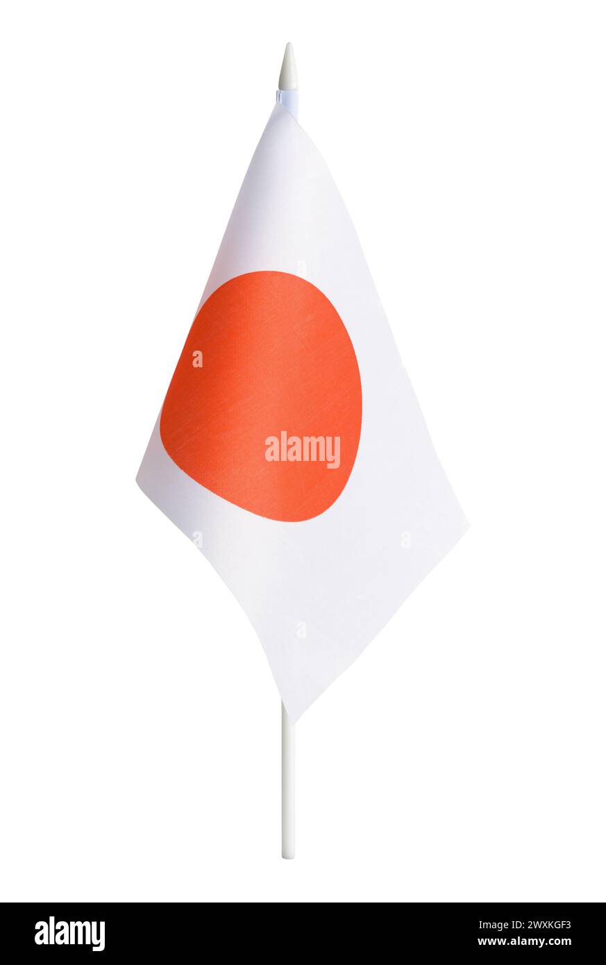 Japan Desk Flag Cut Out on White Stock Photo - Alamy