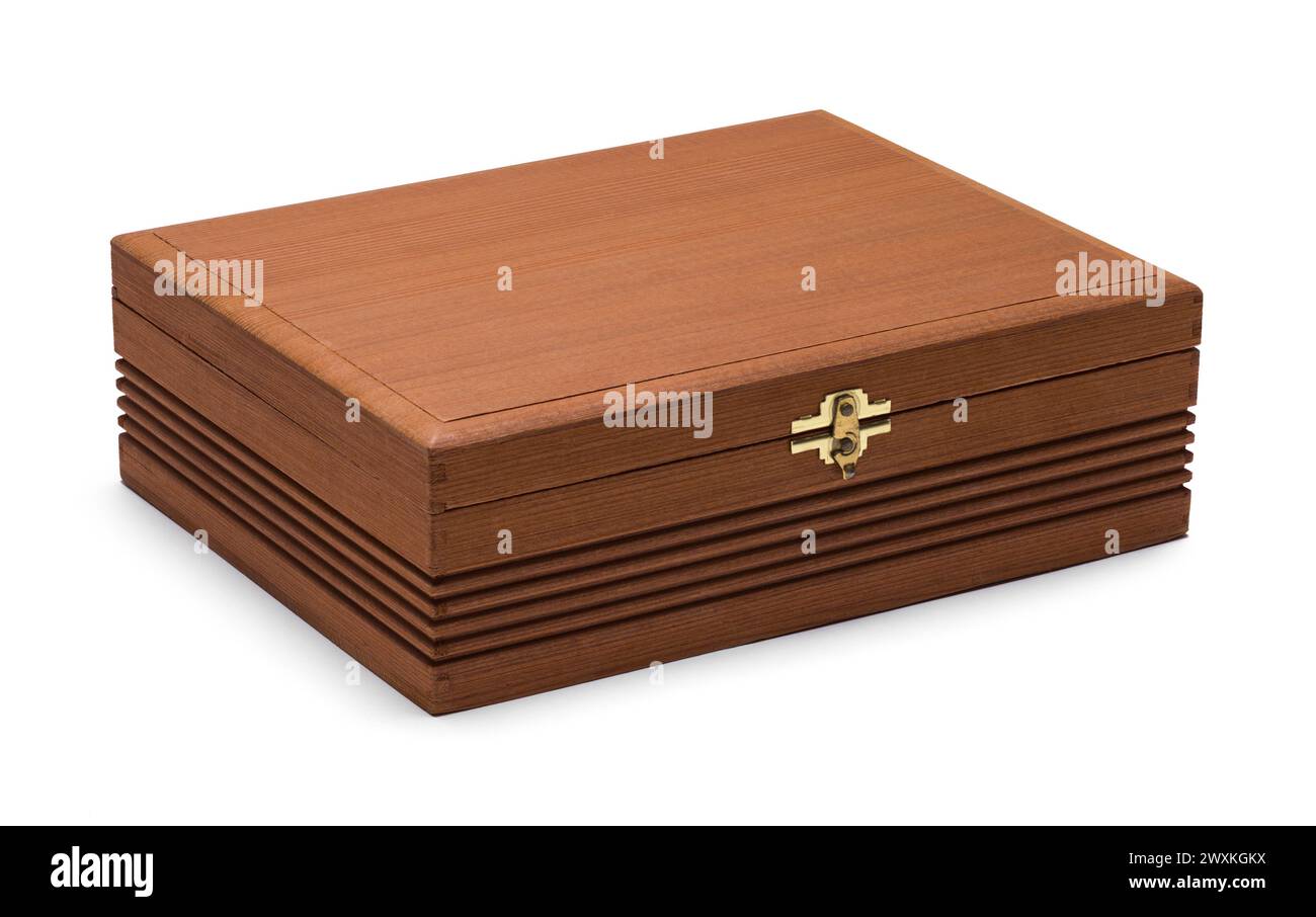 Vintage Cigar Box Cut Out on White Stock Photo - Alamy