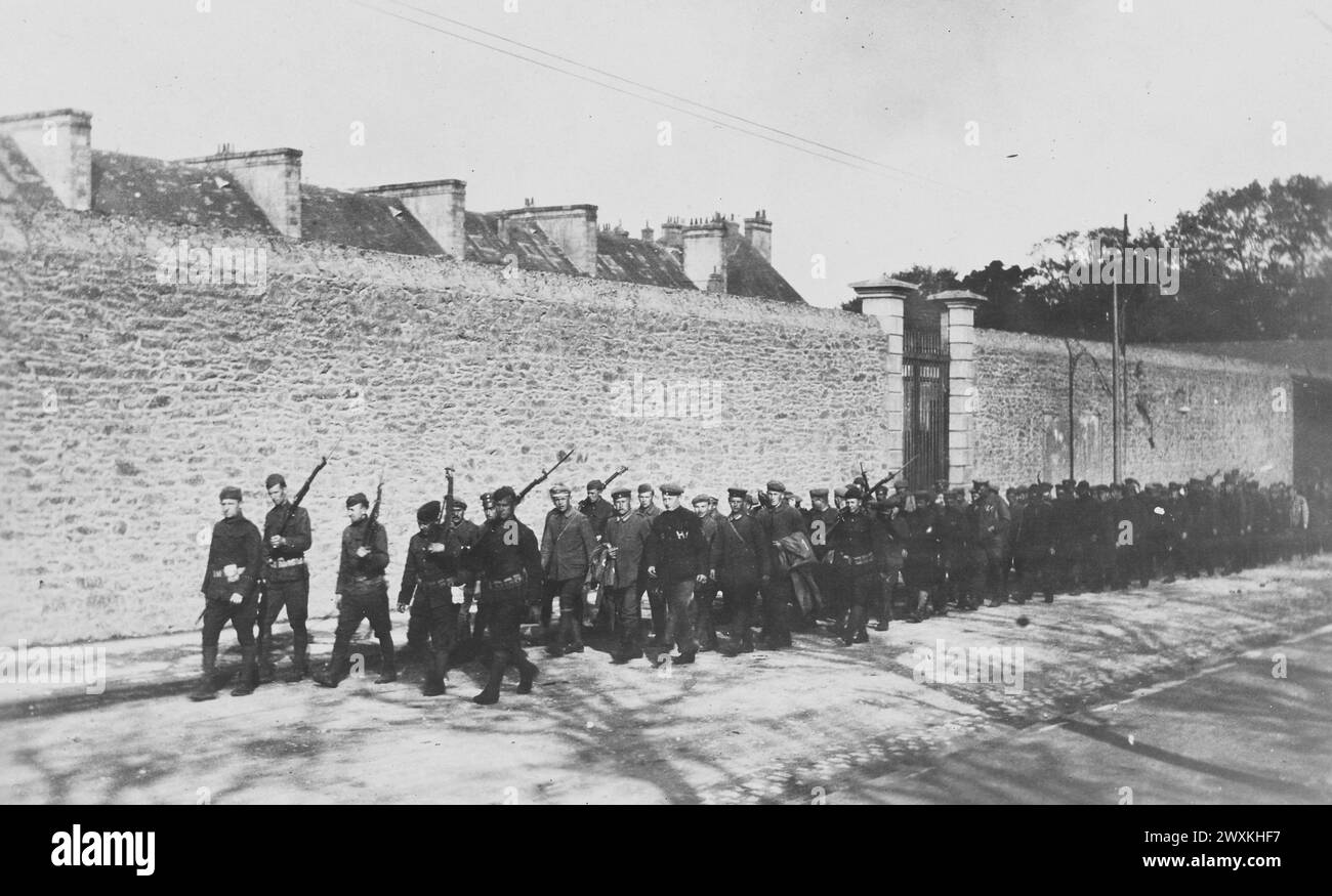 German prisoners war marching photo Black and White Stock Photos ...