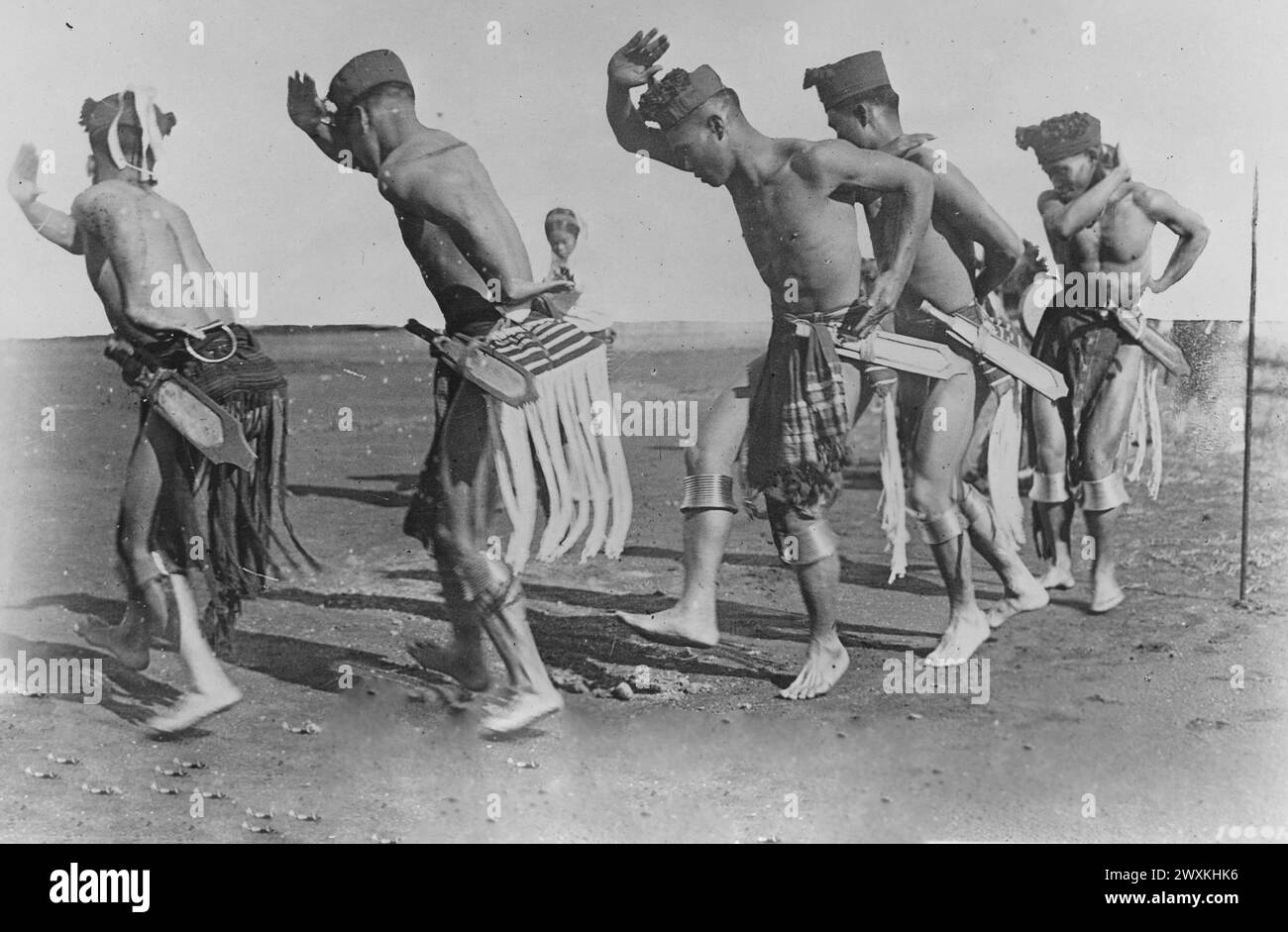 Men of the Ifugao tribe dancing - Philippine Islands, 1915 Stock Photo ...