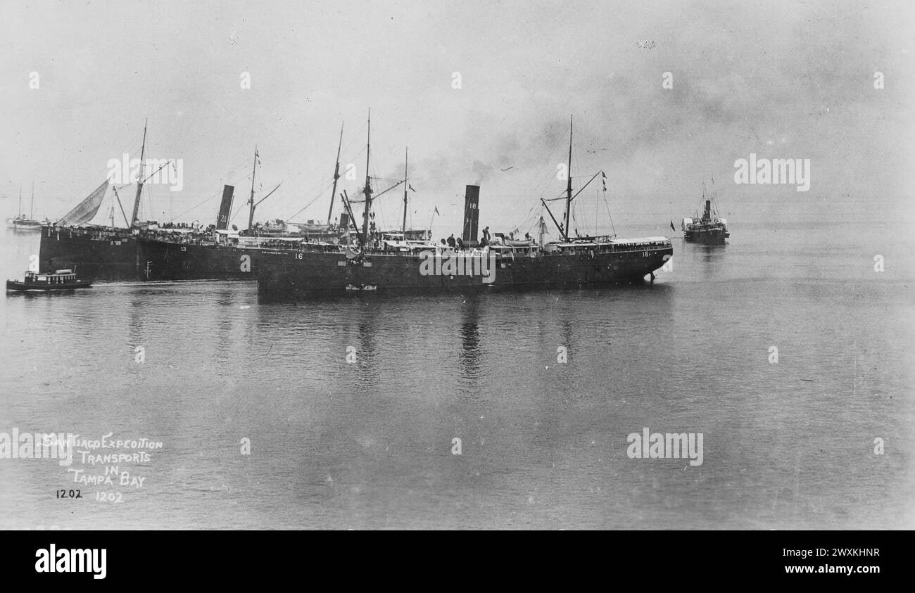 Spanish American War - Cuban Activities. Santiago Expedition ...