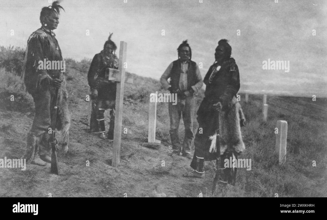 Four Native Americans who have gathered for the Last Great Indian ...