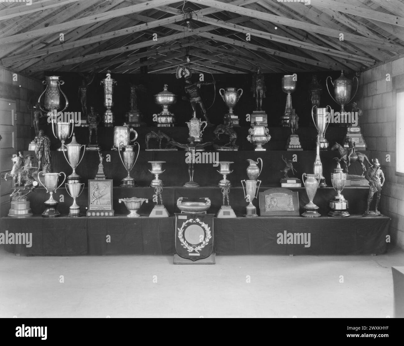 Trophies presented at the National Matches, Camp Perry, Ohio ca. 1935 ...