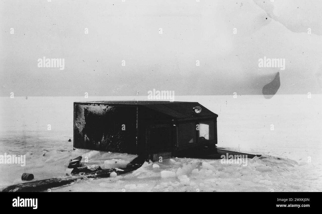 Point Barrow, Alaska. "Roaring Boring Alice" hits a soft spot in the ...