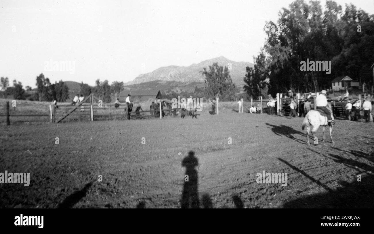Barona Band of Mission Indians: Photograph of Horses and Stock Pen on ...