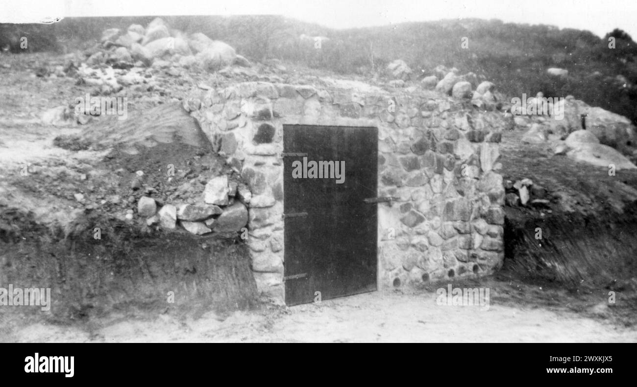 Photograph of a Gunpowder Magazine on the Capitan Grande Reservation in ...