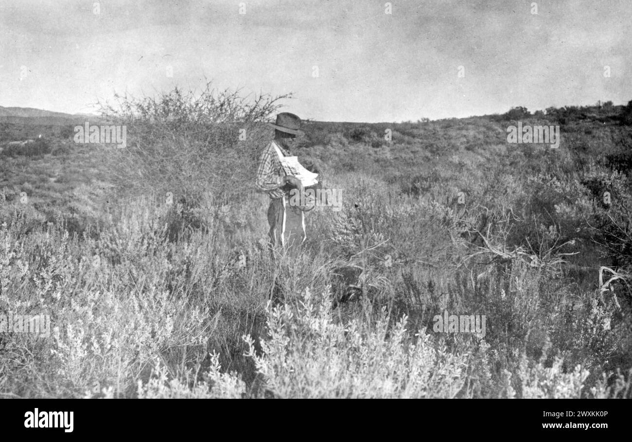Man using a cahoon seed sower hi-res stock photography and images - Alamy