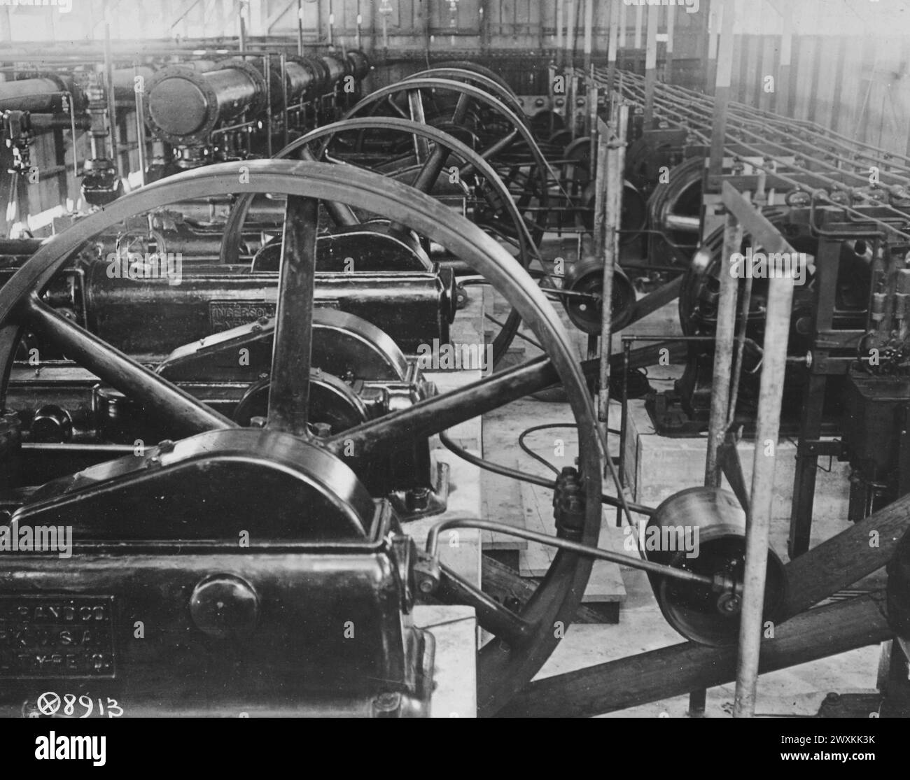 interior view of an electric power plant ca. 1910s or 1920s Stock Photo ...