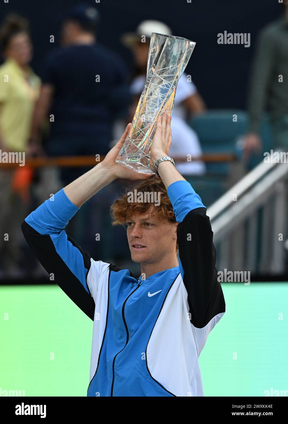 Jannik sinner championship trophy hi-res stock photography and images - Alamy