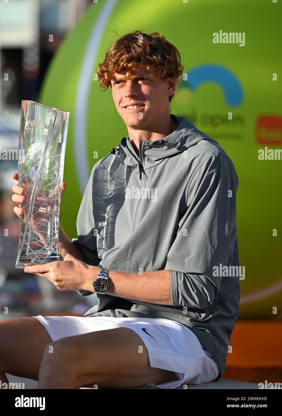 Jannik sinner championship trophy hi-res stock photography and images - Alamy