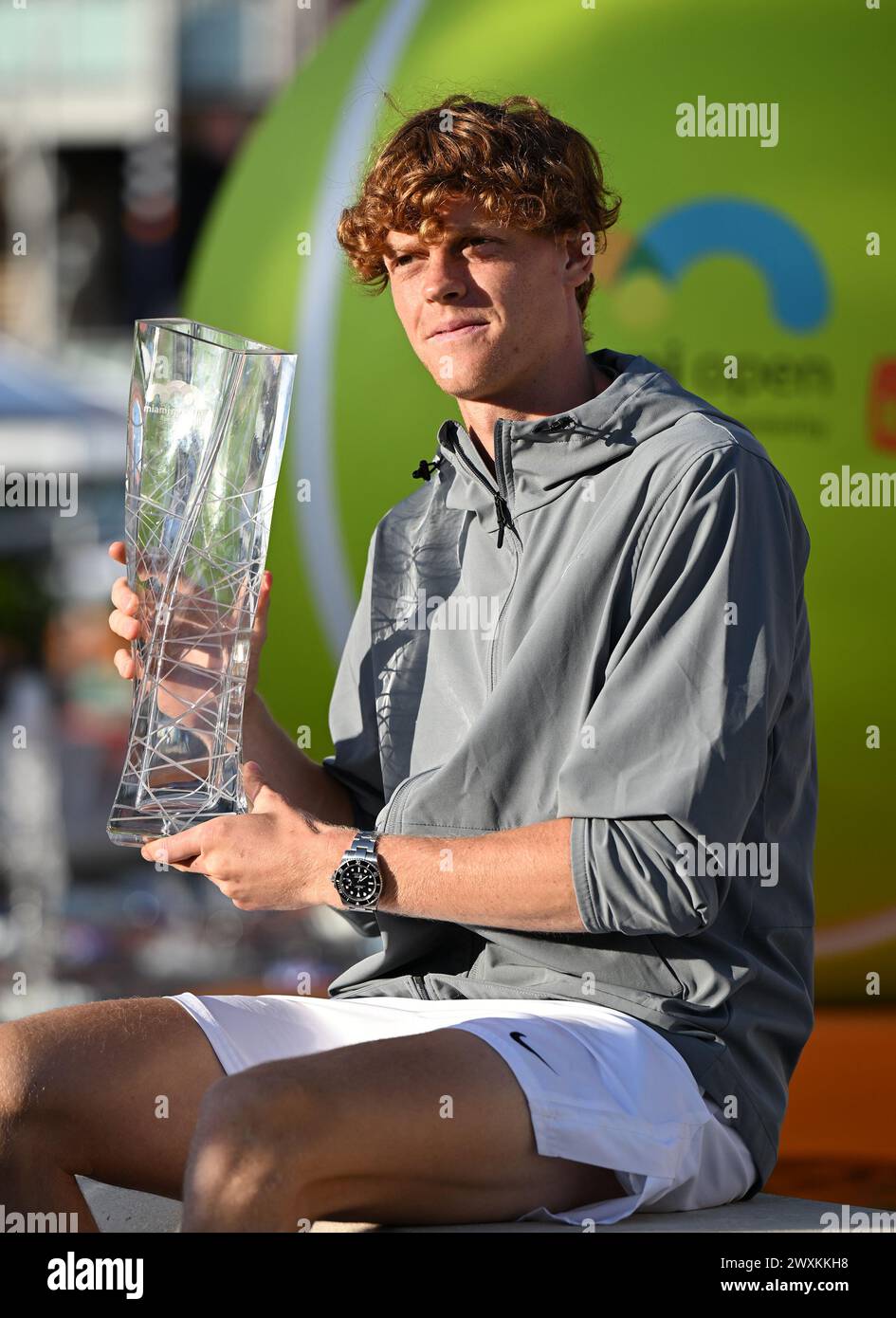 Jannik sinner championship trophy hi-res stock photography and images ...