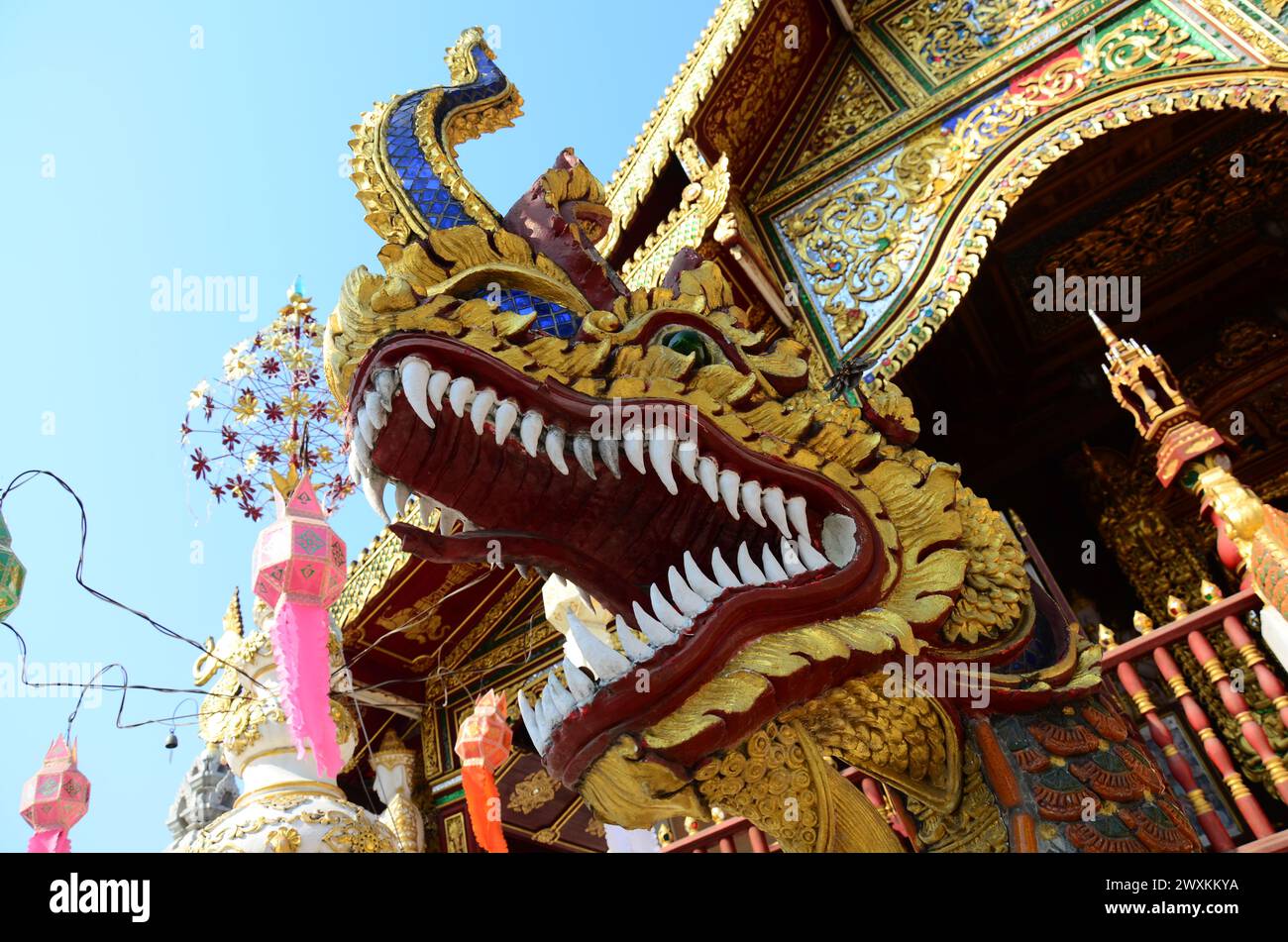 Carving sculpture ancient naga or antique naka statue for thai people ...