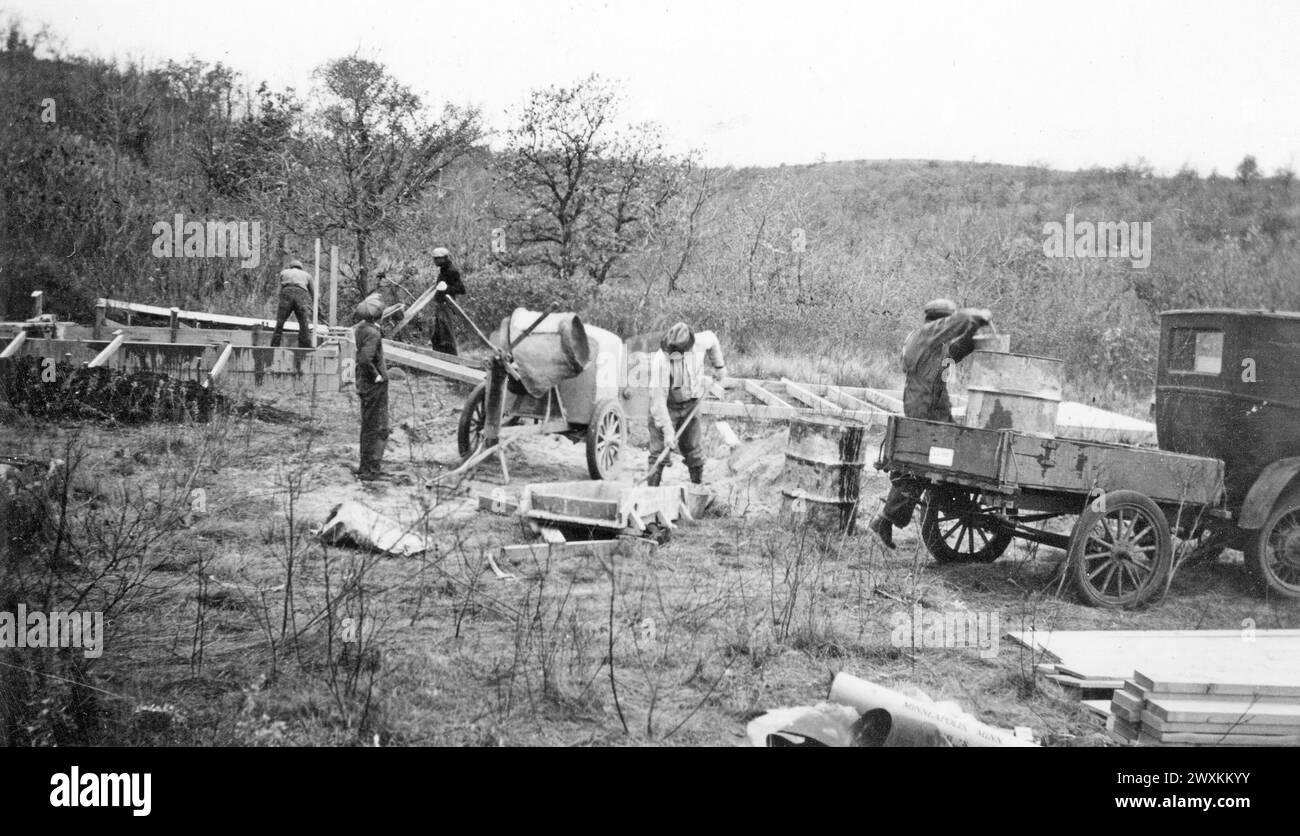 Men hard at work building a home on the Sisseton-Wahpeton Oyate of the ...
