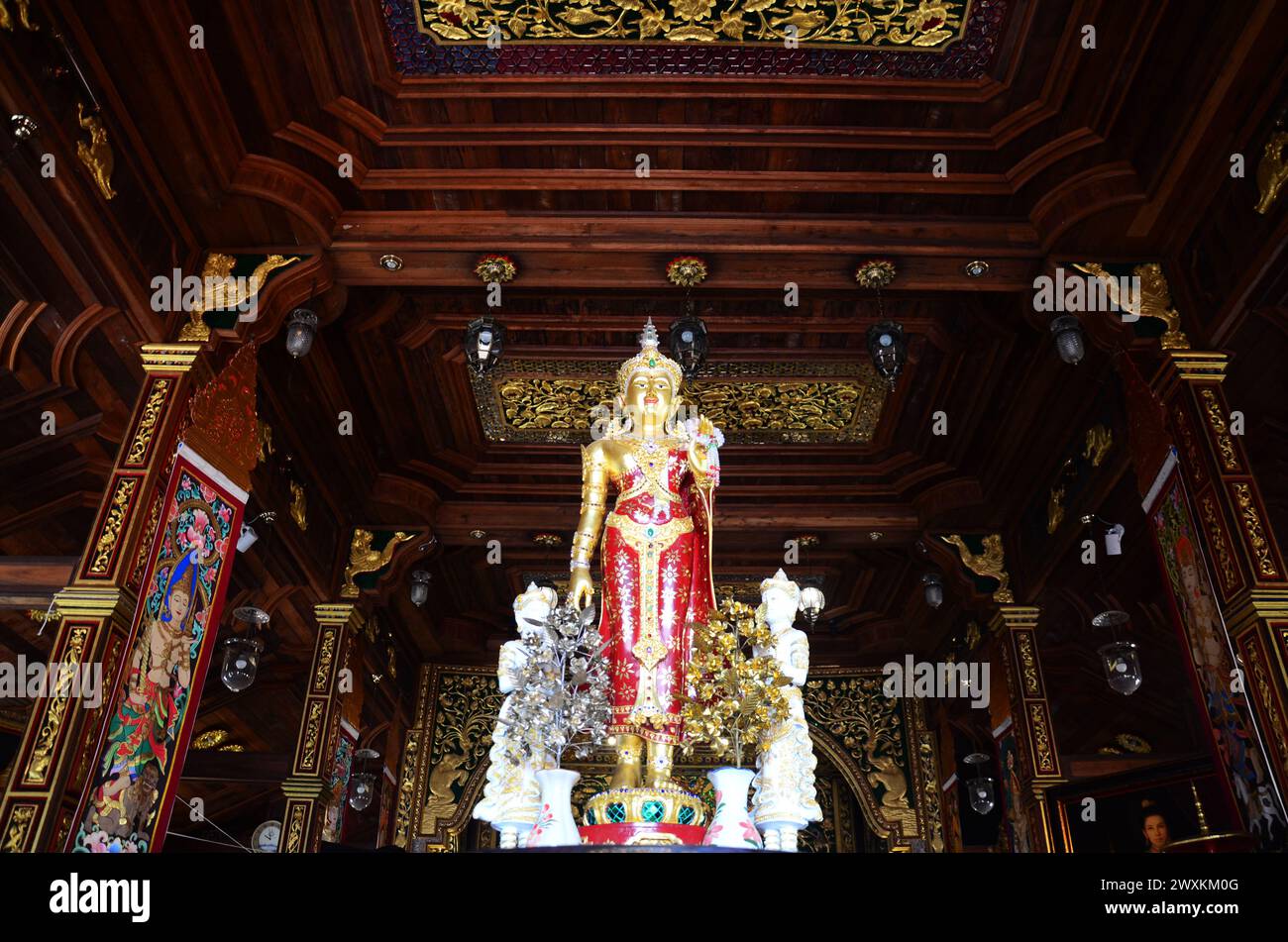 Ancient Phra Si Ariya Mettrai or Metteyya antique buddha statue for ...