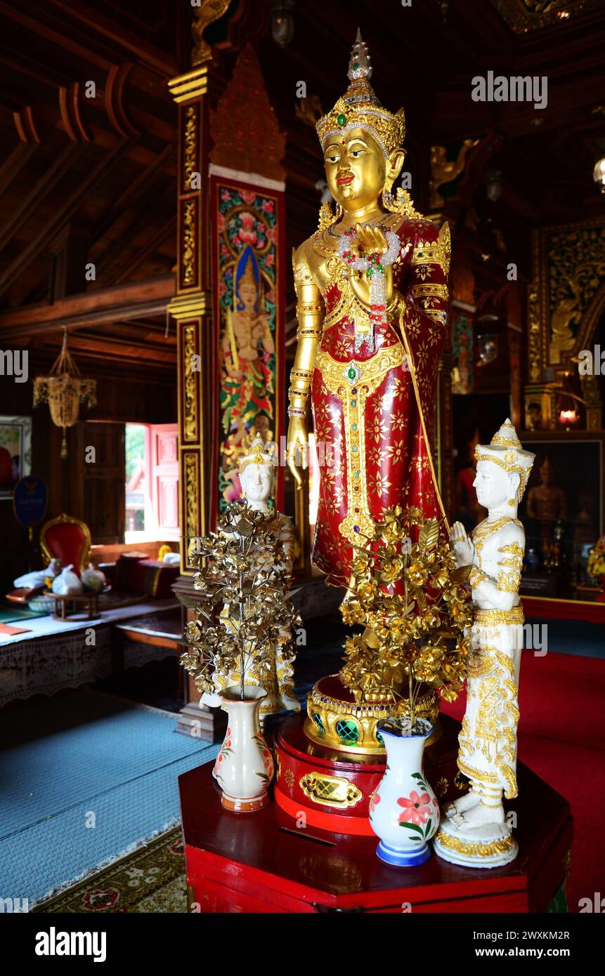 Ancient Phra Si Ariya Mettrai or Metteyya antique buddha statue for ...