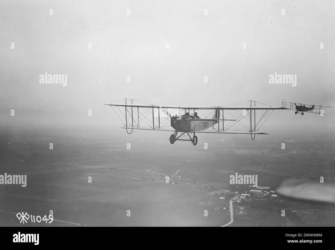 Aviation cadets from Kelly Field in San Antonio formation flying during ...