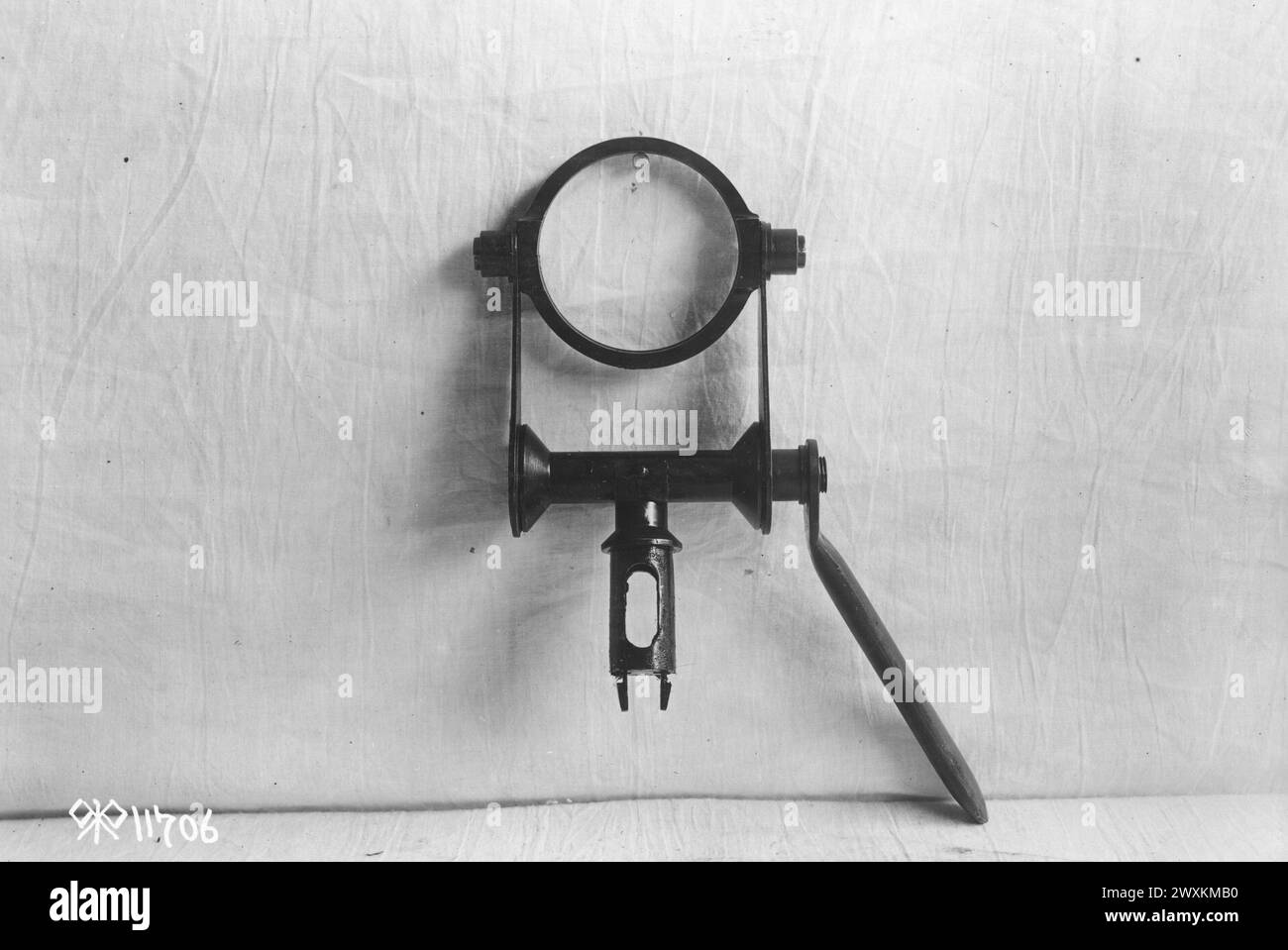 Close up of a single Lewis gun yoke, this yoke is furnished for ...