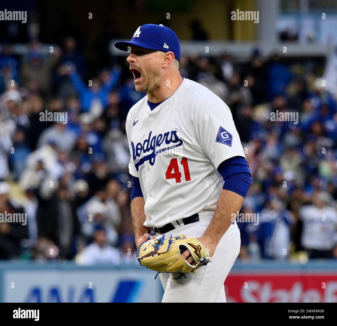 Los Angeles, United States. 31st Mar, 2024. Los Angeles Dodgers relief ...