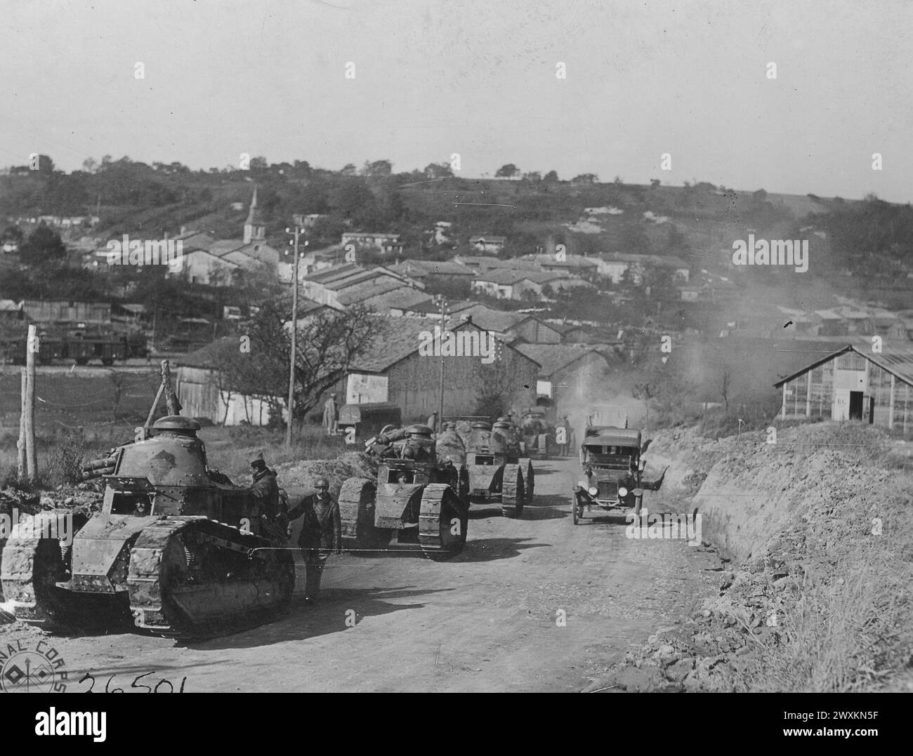 World War I Photos: View showing the 337th Company, 13th Battalion ...