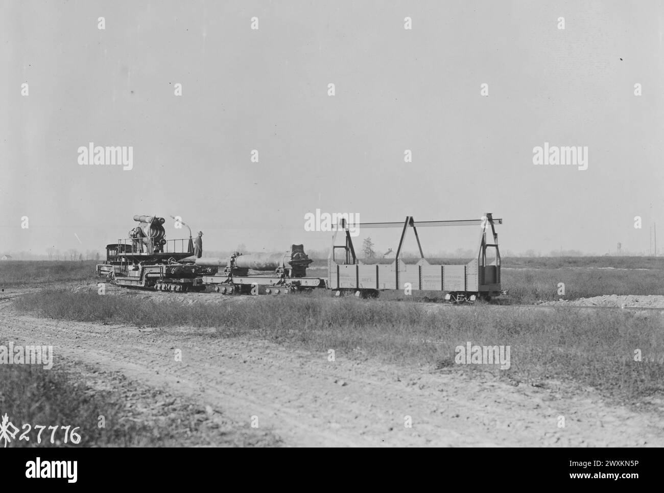An eight inch narrow gauge armament train at the Aberdeen Proving ...