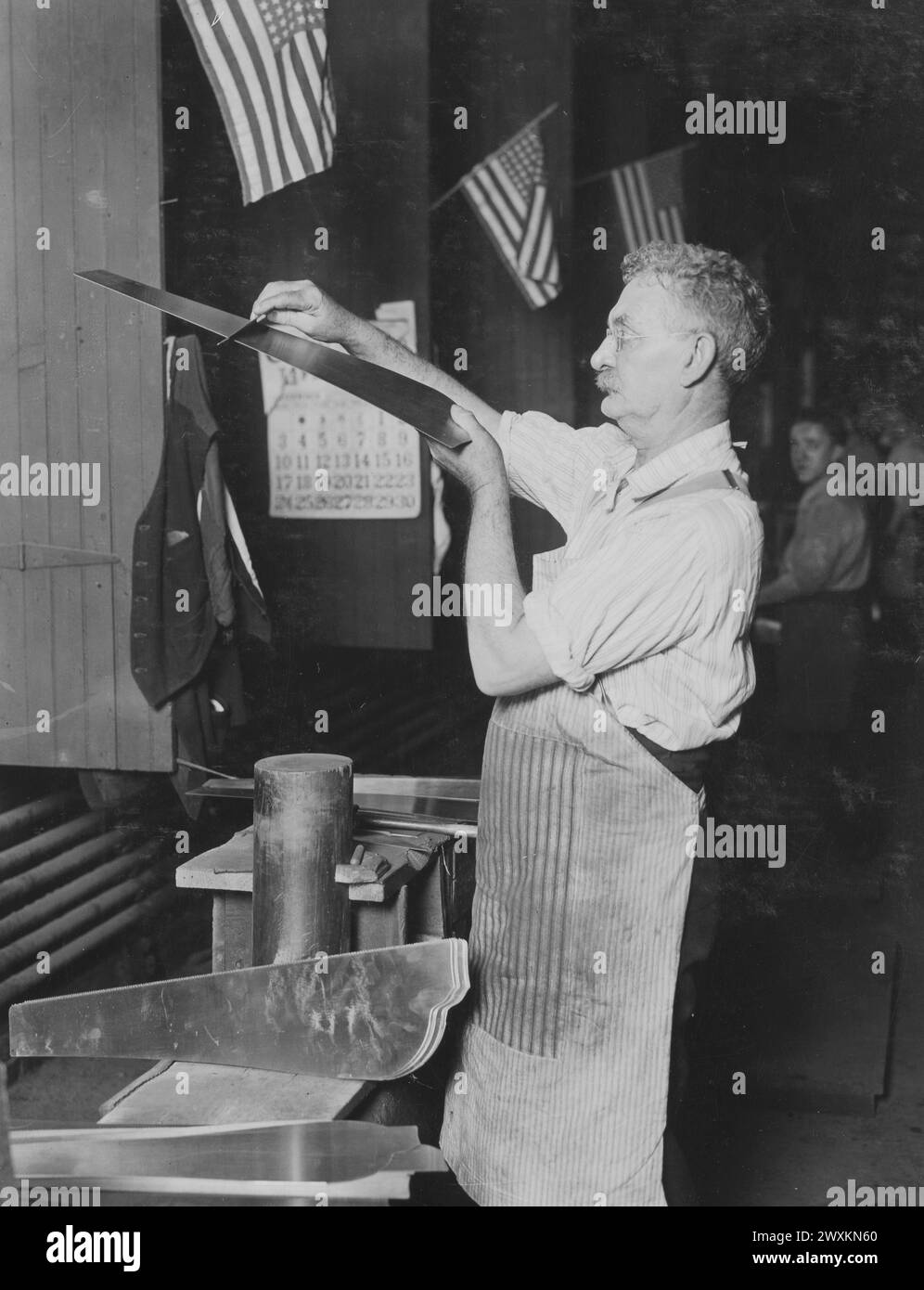 Henry Disston and Sons, Philadelphia PA; Hand saw blocking, smithing ...