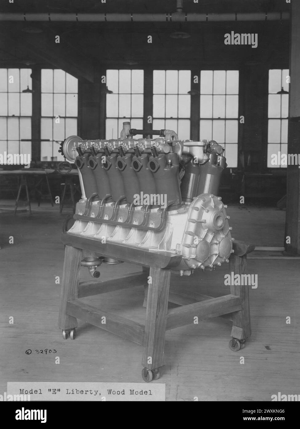 Packard Motor Car Company - A wood model of the Model "E" Liberty ...