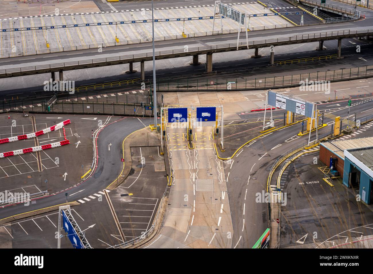 Dover, Kent, England, UK - March 19, 2023: View of the complicated ...