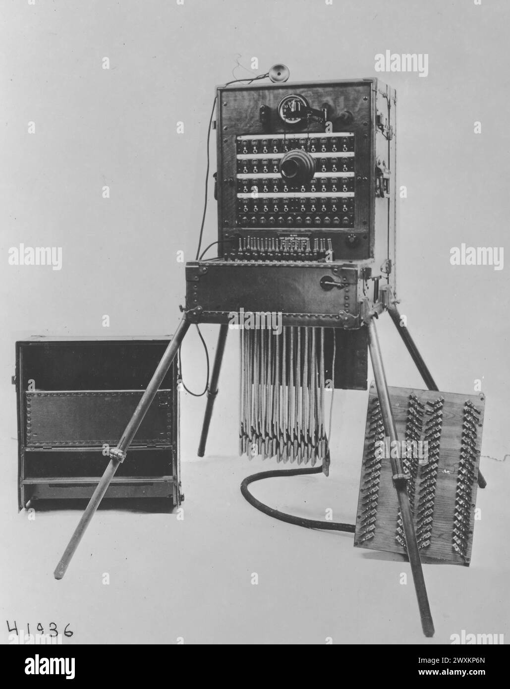 U.S. Army Signal Corps equipment - Close up of a Portable Switchboard ...