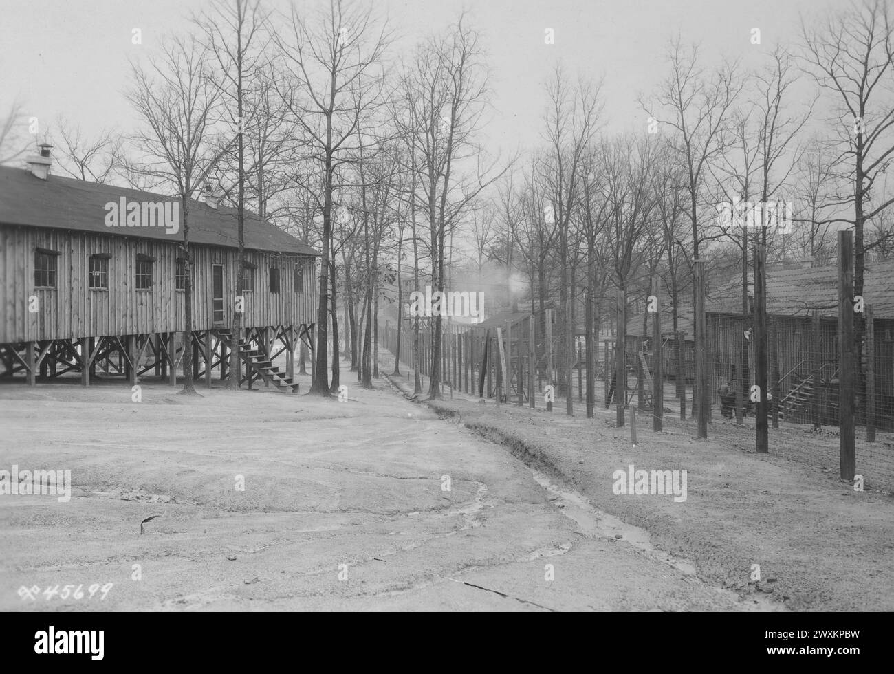 Fort mcpherson war prisoner barracks Black and White Stock Photos ...