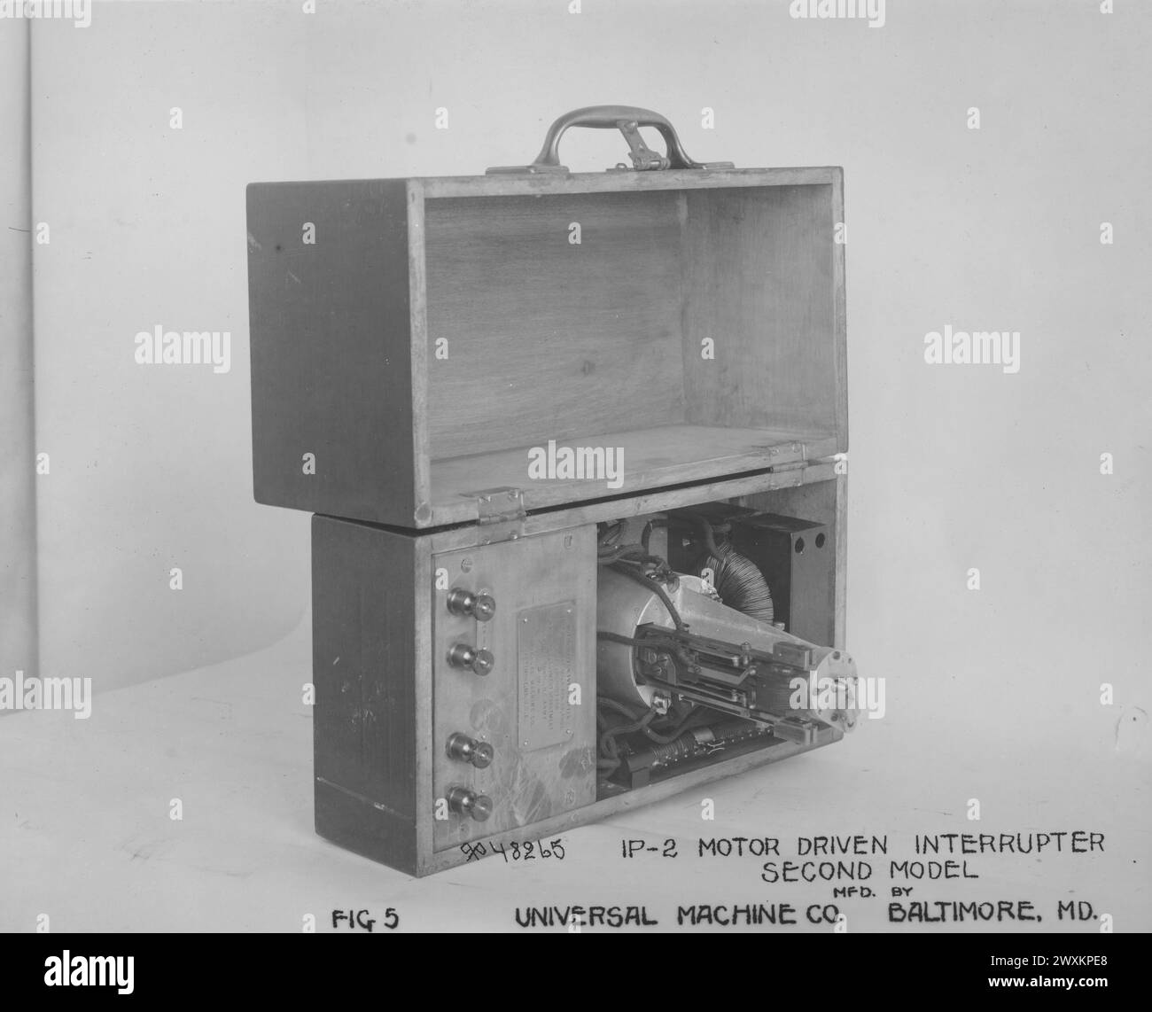 Motor driven interrupter second model Black and White Stock Photos ...