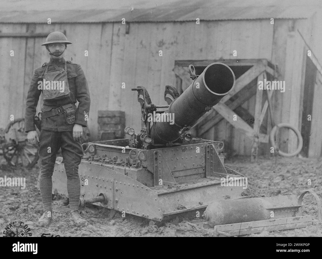 Sgt. Joseph P. Steward of Headquarters Battalion and 240 mm Trench ...
