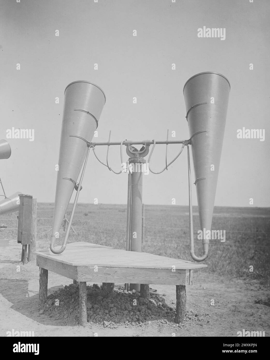 Azimuth Set Horn Type Sound Detector Ellington Field Houston Texas