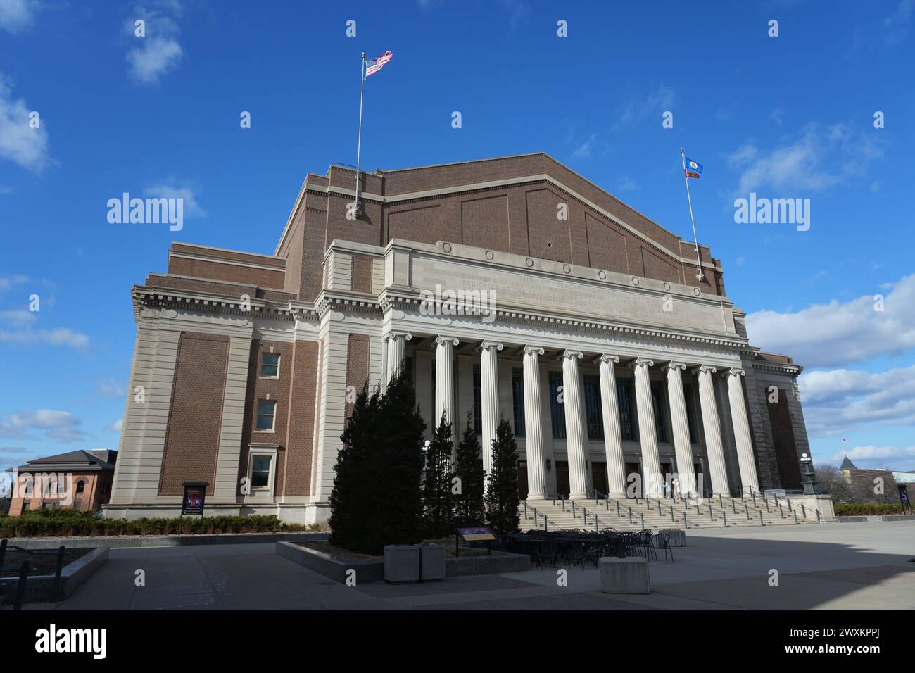 A general overall view of the Cyrus Northrop Memorial Auditorium on the ...