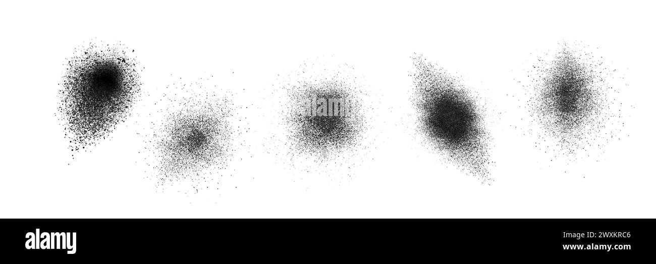 Grain noise gradient with dot spray effect vector. Abstract dust grainy ...