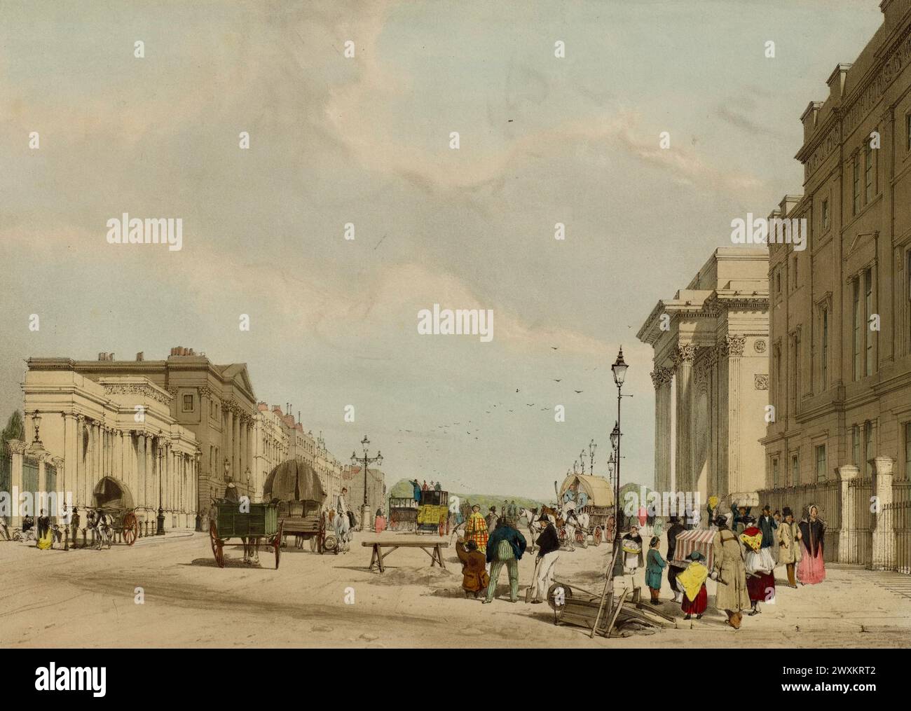 London As It Is: Hyde Park Corner by Thomas Shotter Boys, 1842 Stock ...