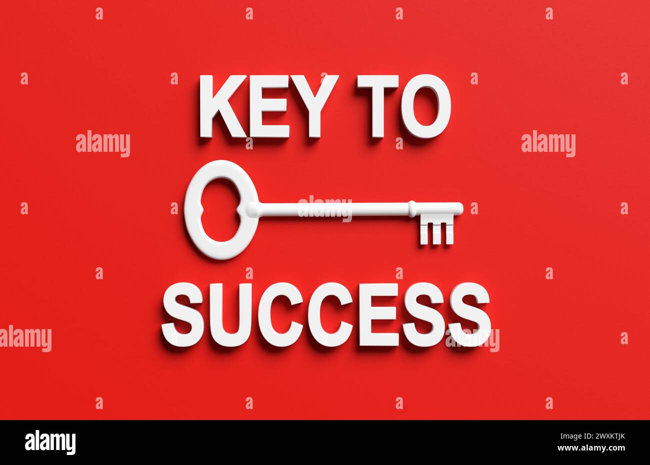 The key to success concept. 3D render Stock Photo - Alamy