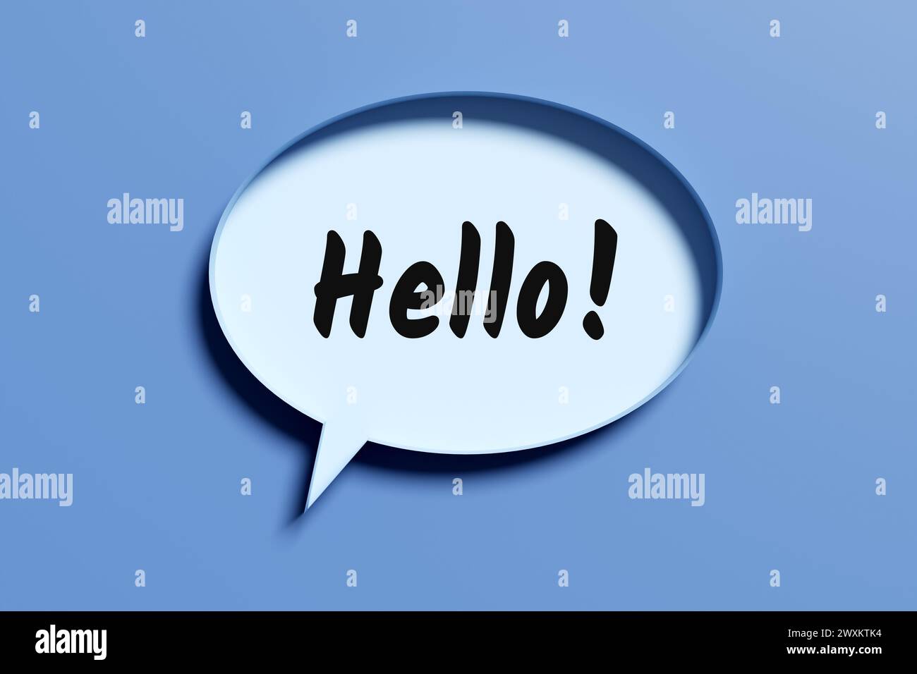 3d text message bubble hi-res stock photography and images - Alamy