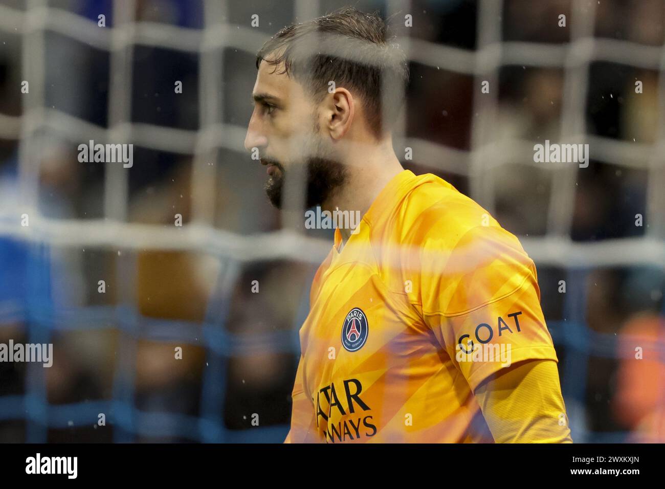 PSG goalkeeper Gianluigi Donnarumma during the French championship ...